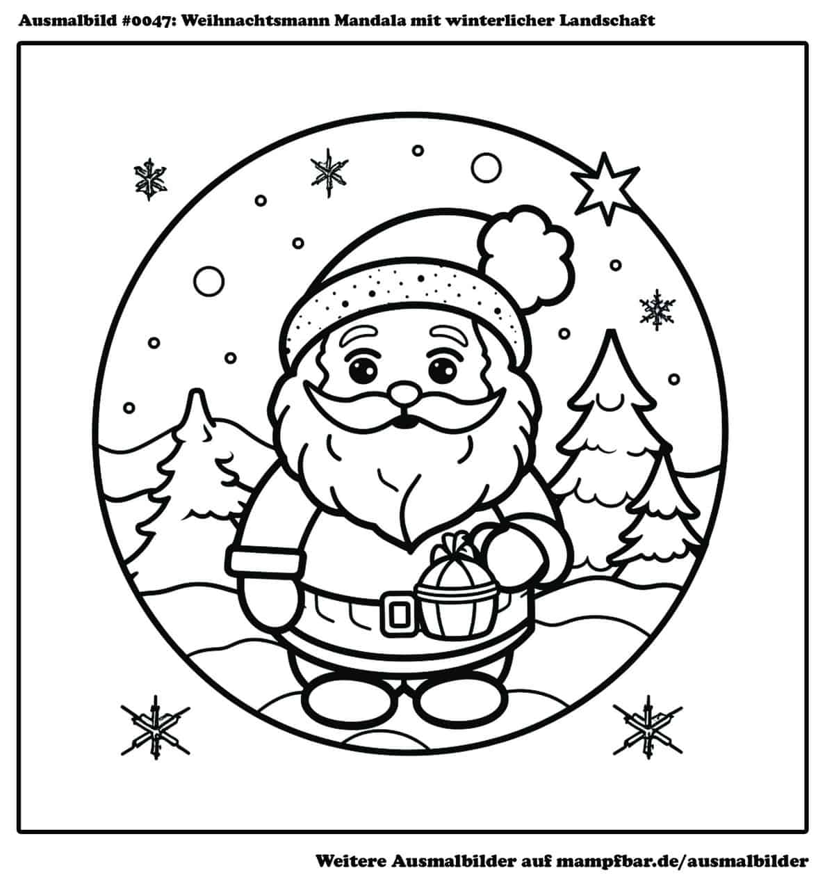 Die 10 schönsten Ausmalbilder für den Advent | mampfbar