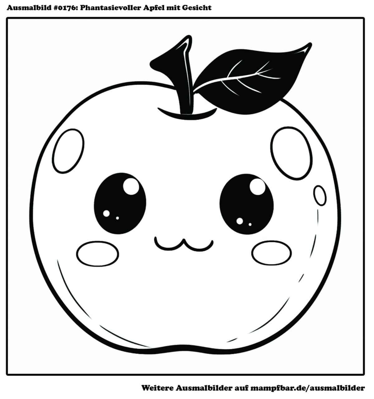 10 schöne Apfel-Ausmalbilder zum Ausdrucken | mampfbar