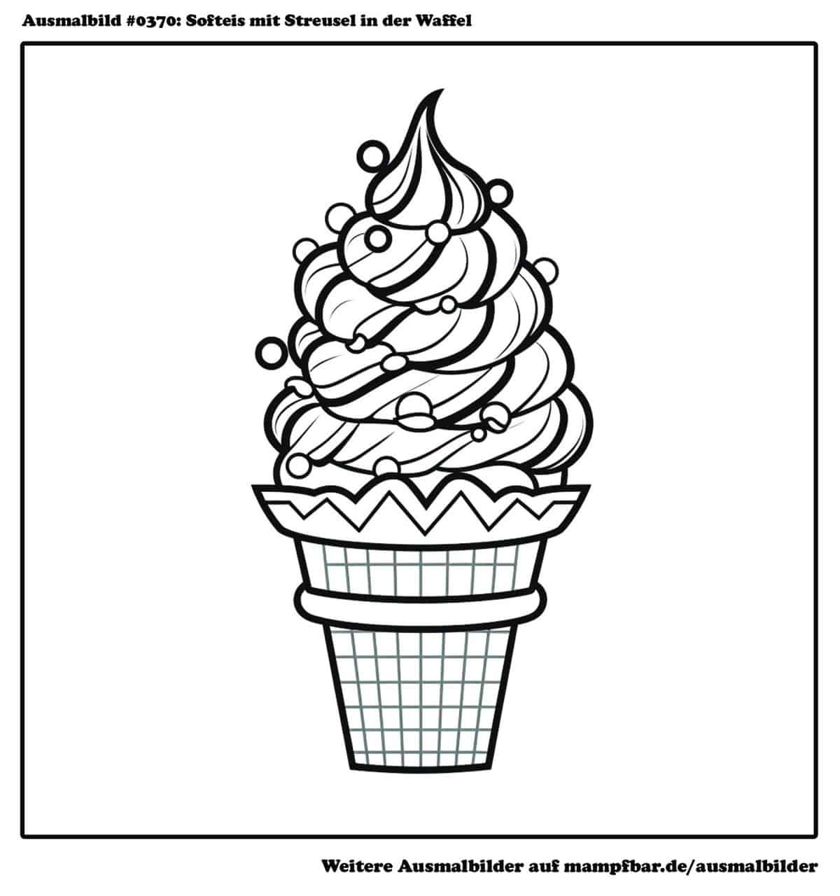 10 schöne Eis-Ausmalbilder zum Ausdrucken | mampfbar