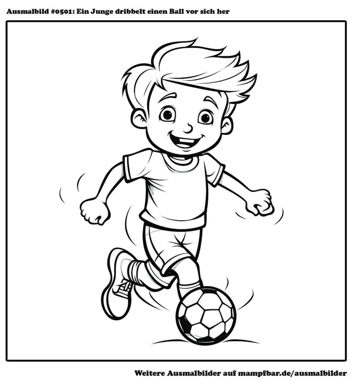 7 schöne Fußball-Ausmalbilder zum Ausdrucken | mampfbar