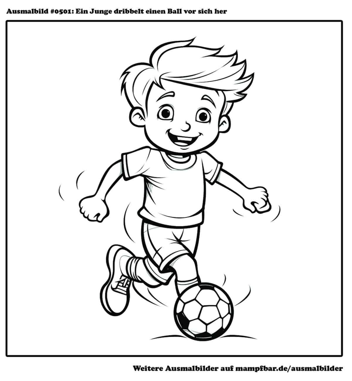 7 schöne Fußball-Ausmalbilder zum Ausdrucken | mampfbar