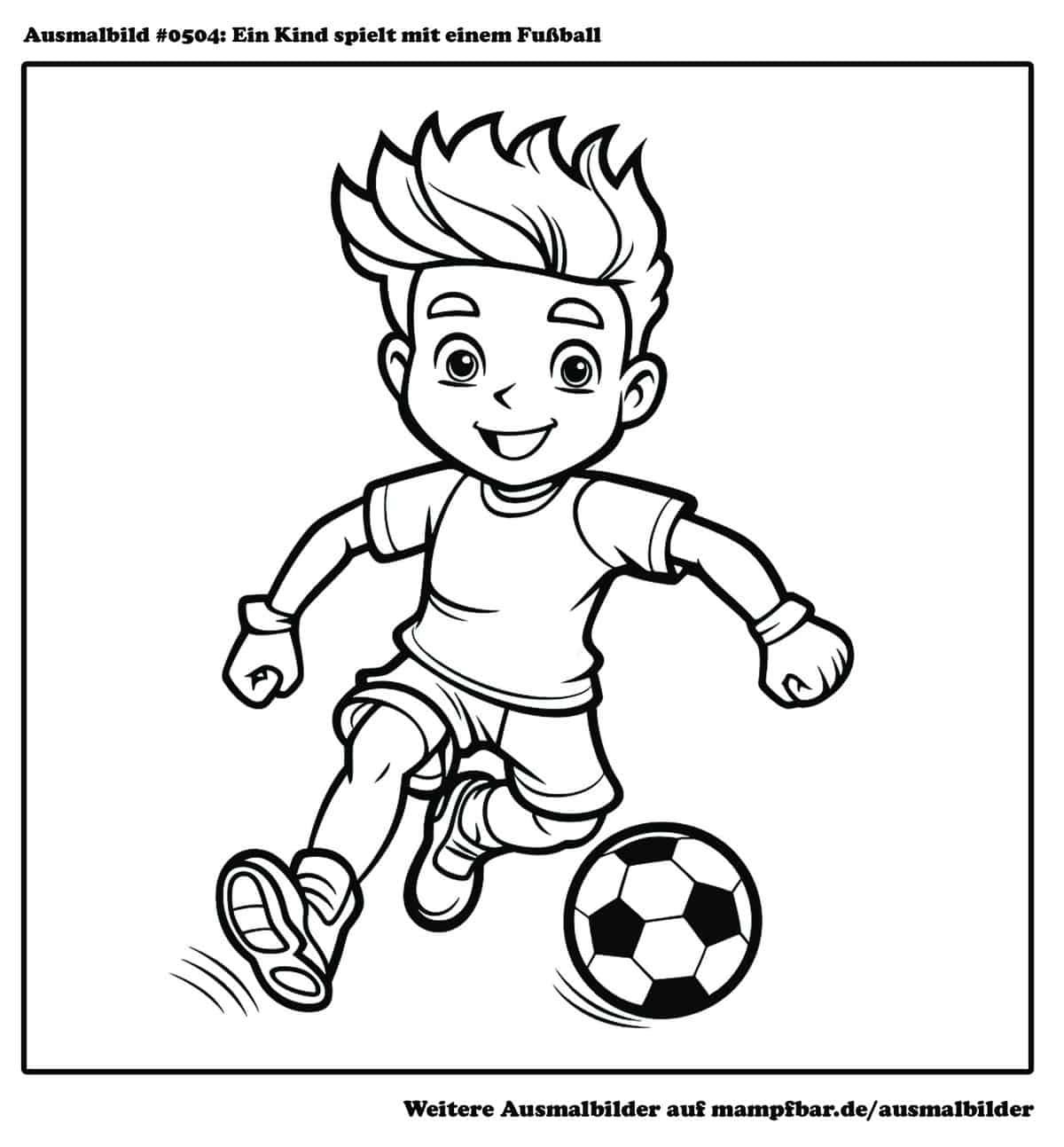 7 schöne Fußball-Ausmalbilder zum Ausdrucken | mampfbar