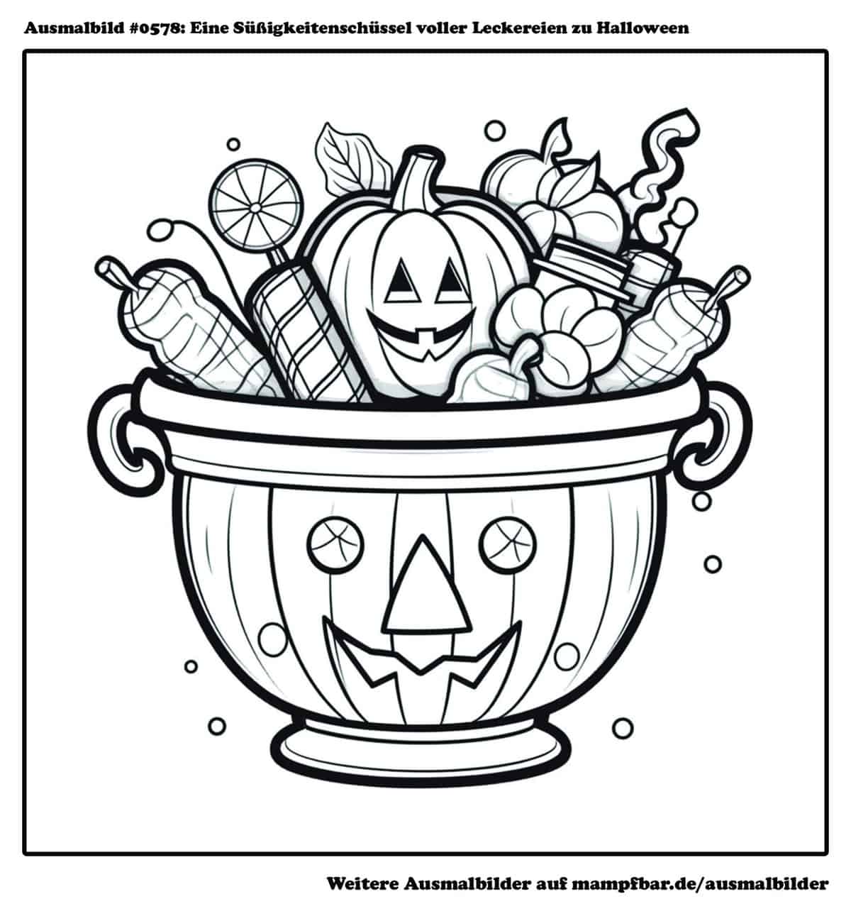 19 schöne Halloween-Ausmalbilder zum Ausdrucken | mampfbar