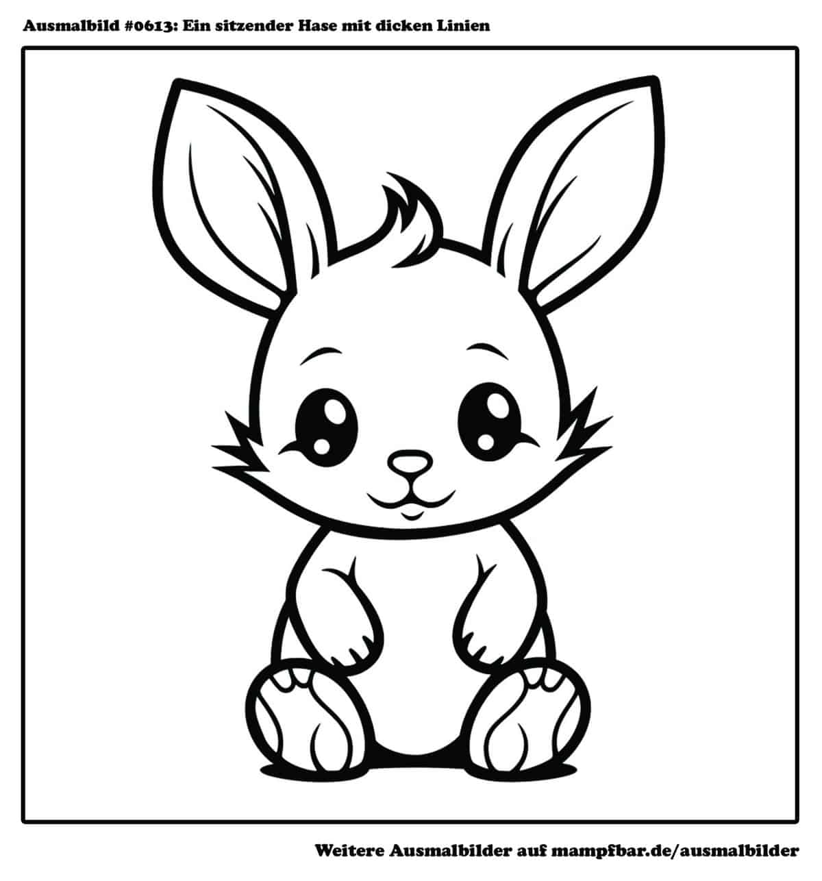 11 schöne Ausmalbilder mit Hasen & Kaninchen zum Ausdrucken | mampfbar